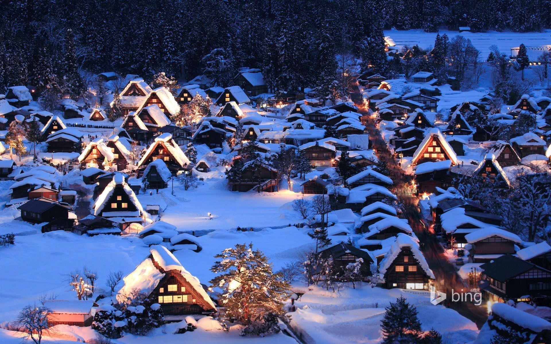 Japan Snow Night Wallpapers - Top Free Japan Snow Night Backgrounds ...