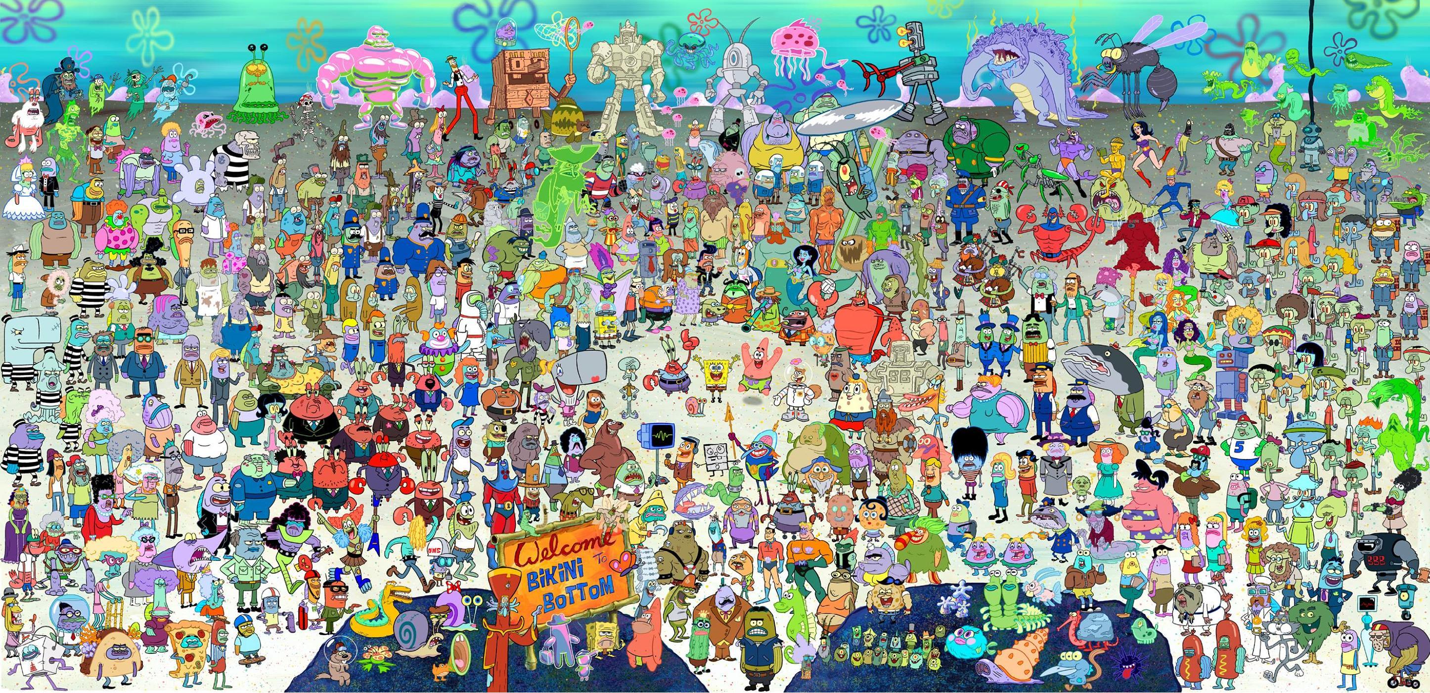 Spongebob Characters Wallpapers - Top Free Spongebob Characters ...