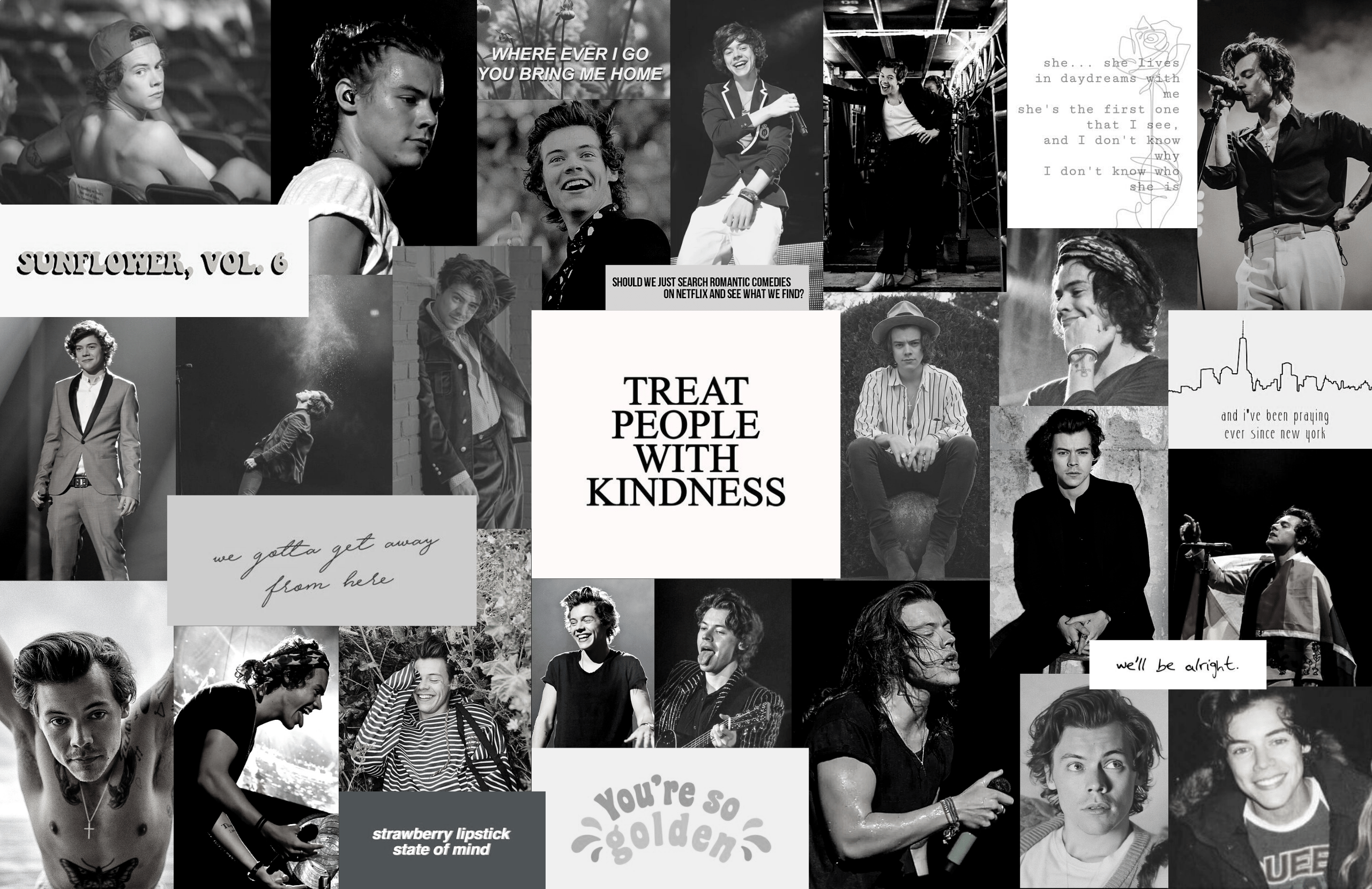 Harry Styles Collage Desktop Wallpapers - Top Free Harry Styles Collage ...