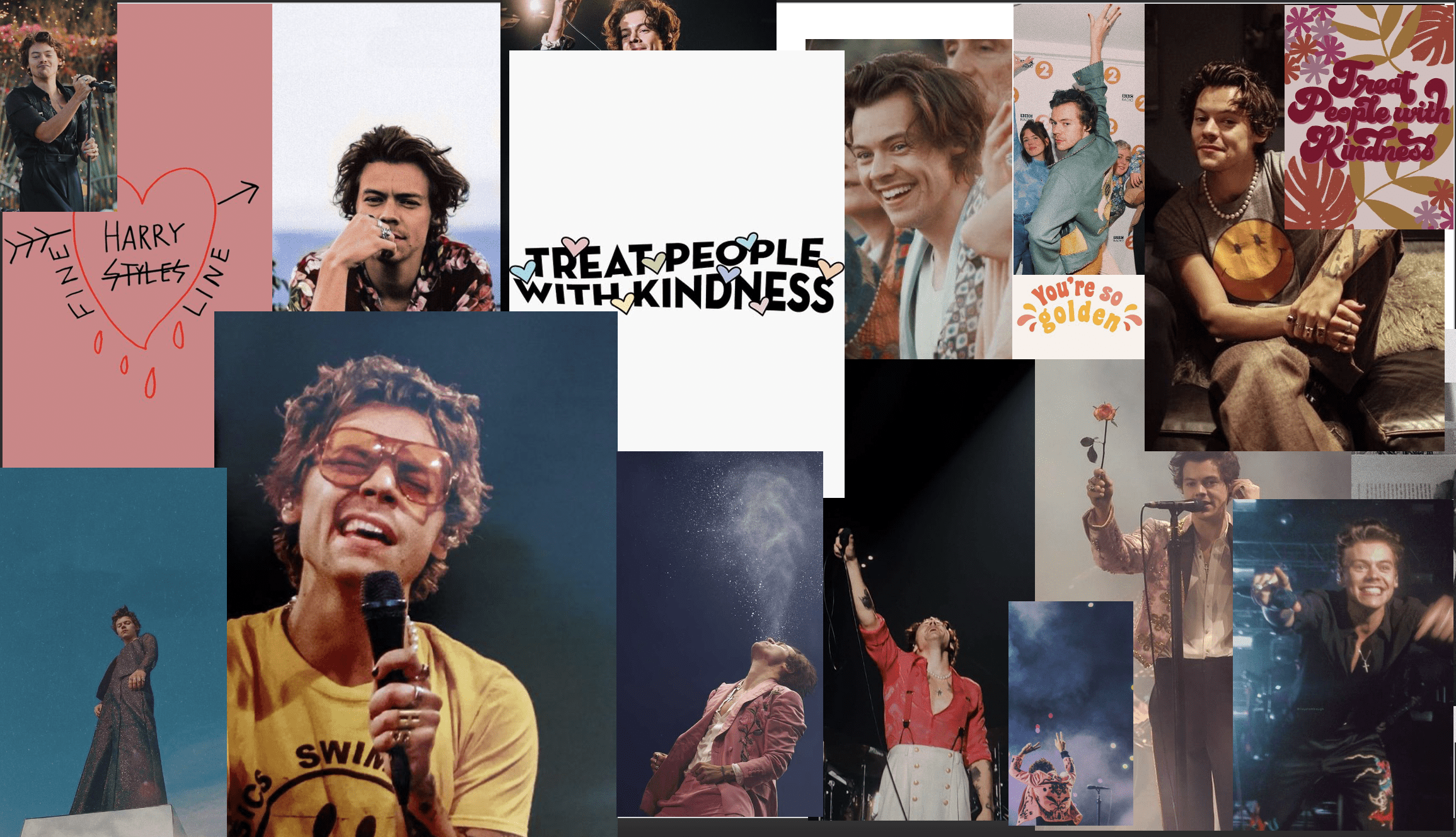 Harry Styles Collage Computer Wallpapers - Top Free Harry Styles ...