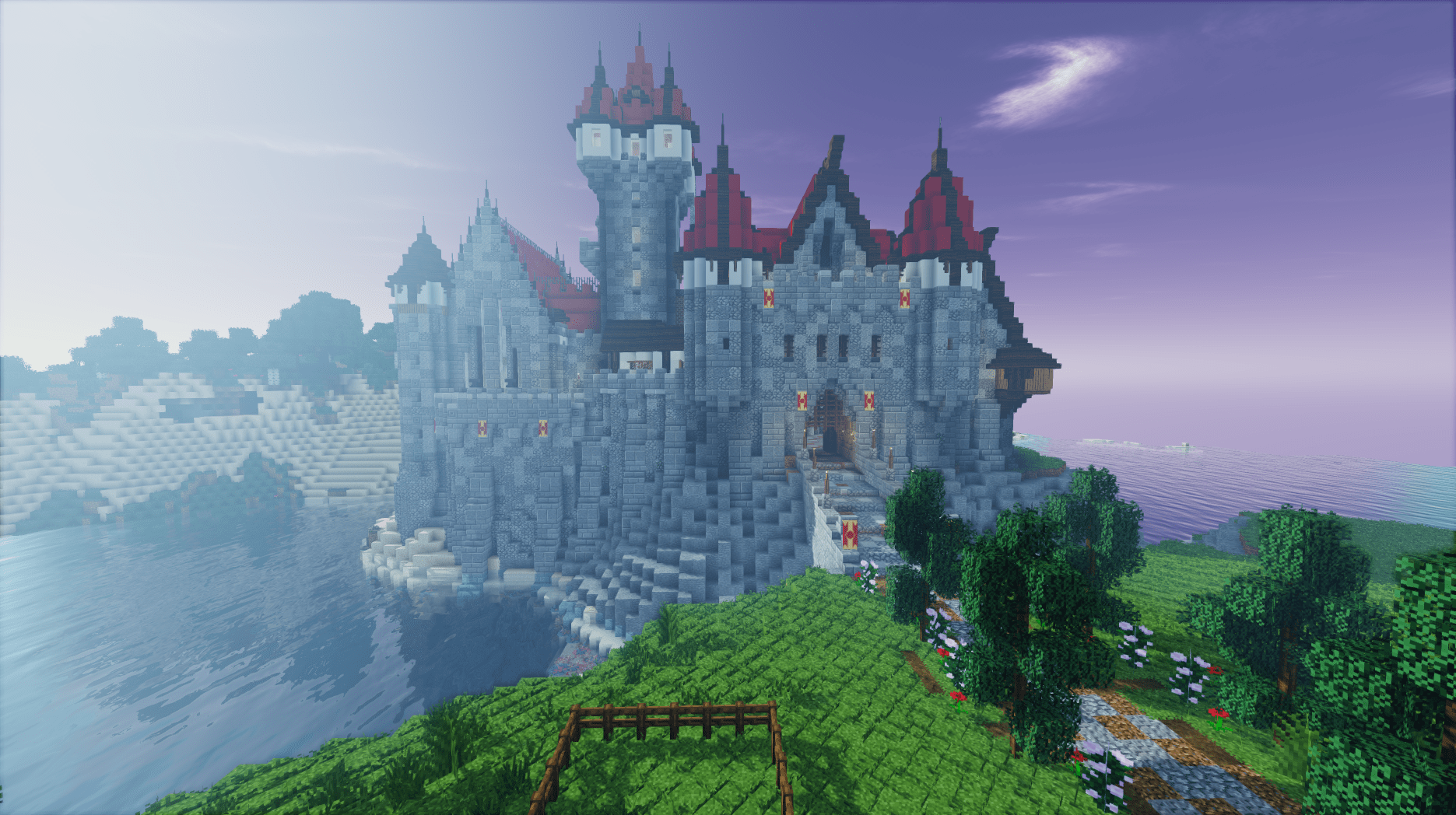 Minecraft Castle Wallpapers - Top Free Minecraft Castle Backgrounds ...