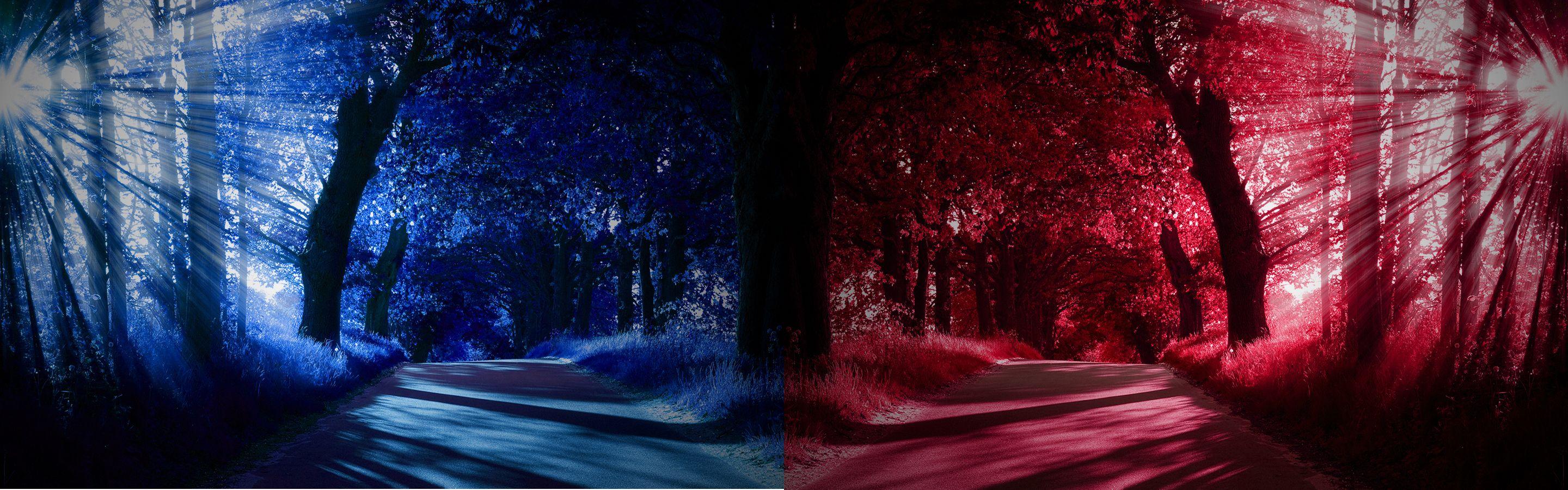 Blue and Red Dual Screen Wallpapers - Top Free Blue and Red Dual Screen ...