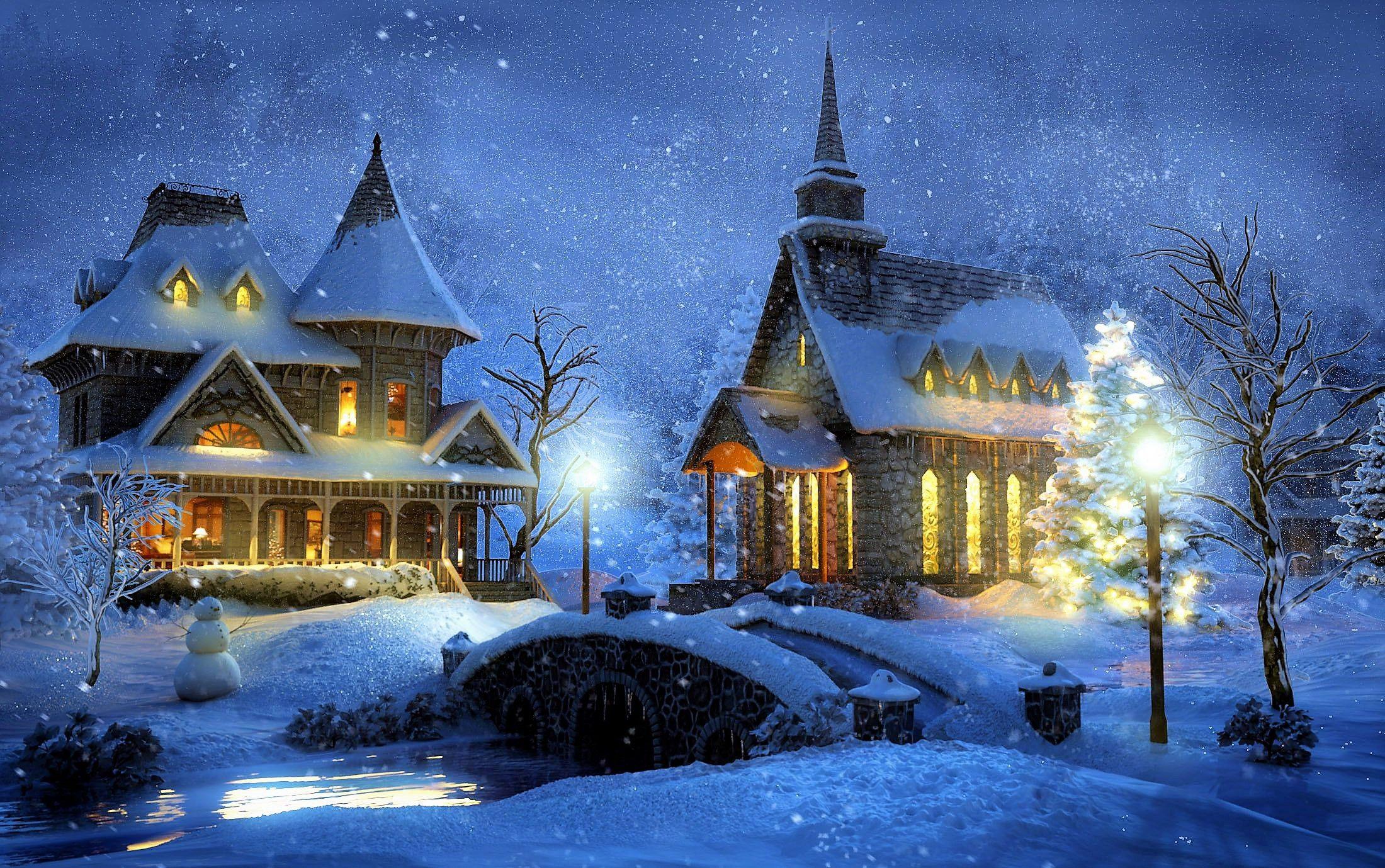 Winter Village Scenes Wallpapers - Top Free Winter Village Scenes ...