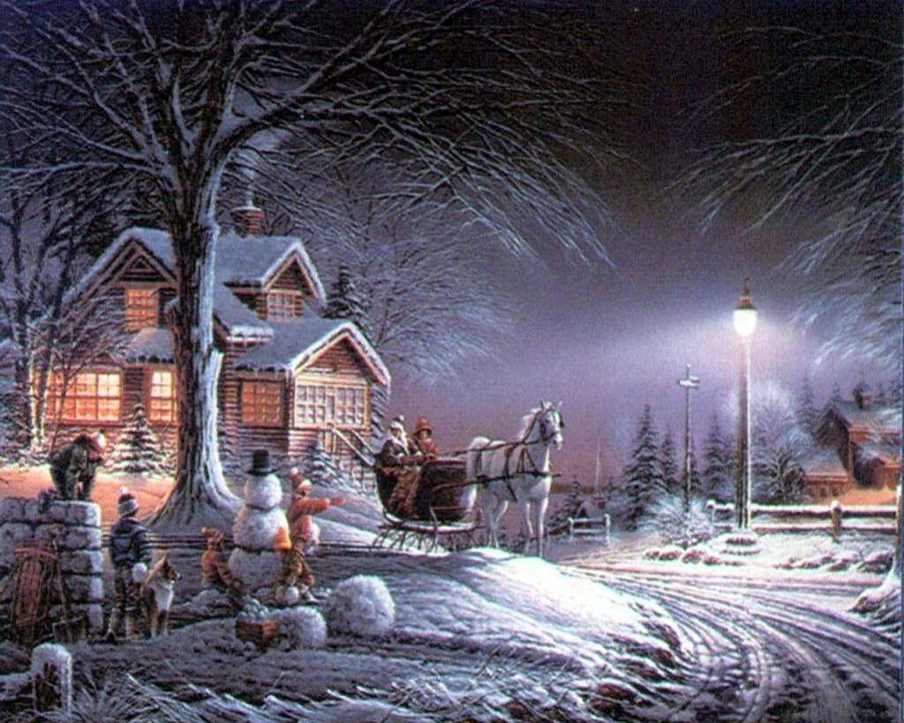 Winter Village Scenes Wallpapers - Top Free Winter Village Scenes ...