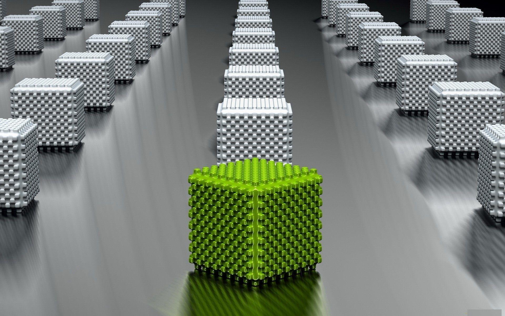 Green Cubes Wallpapers - Top Free Green Cubes Backgrounds - WallpaperAccess