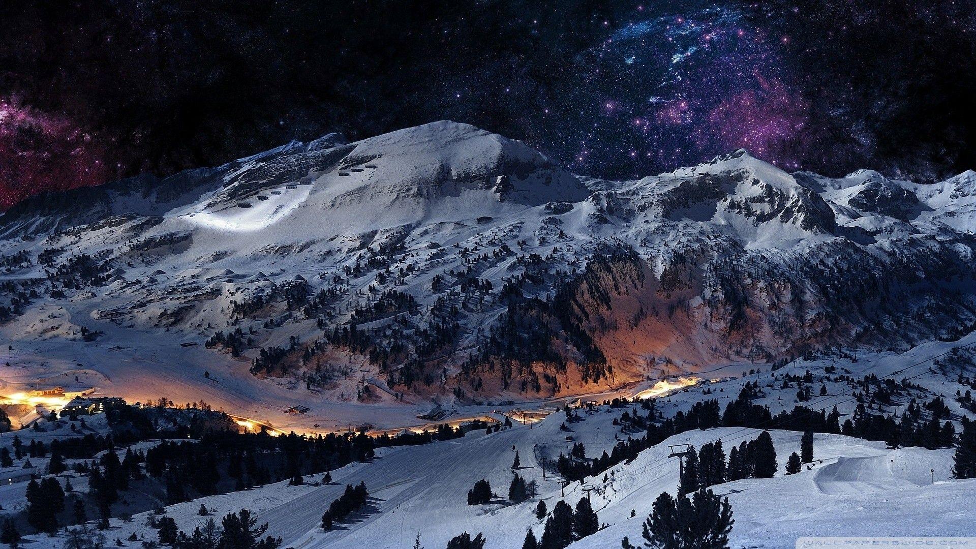 Snow Galaxy Wallpapers - Top Free Snow Galaxy Backgrounds - WallpaperAccess