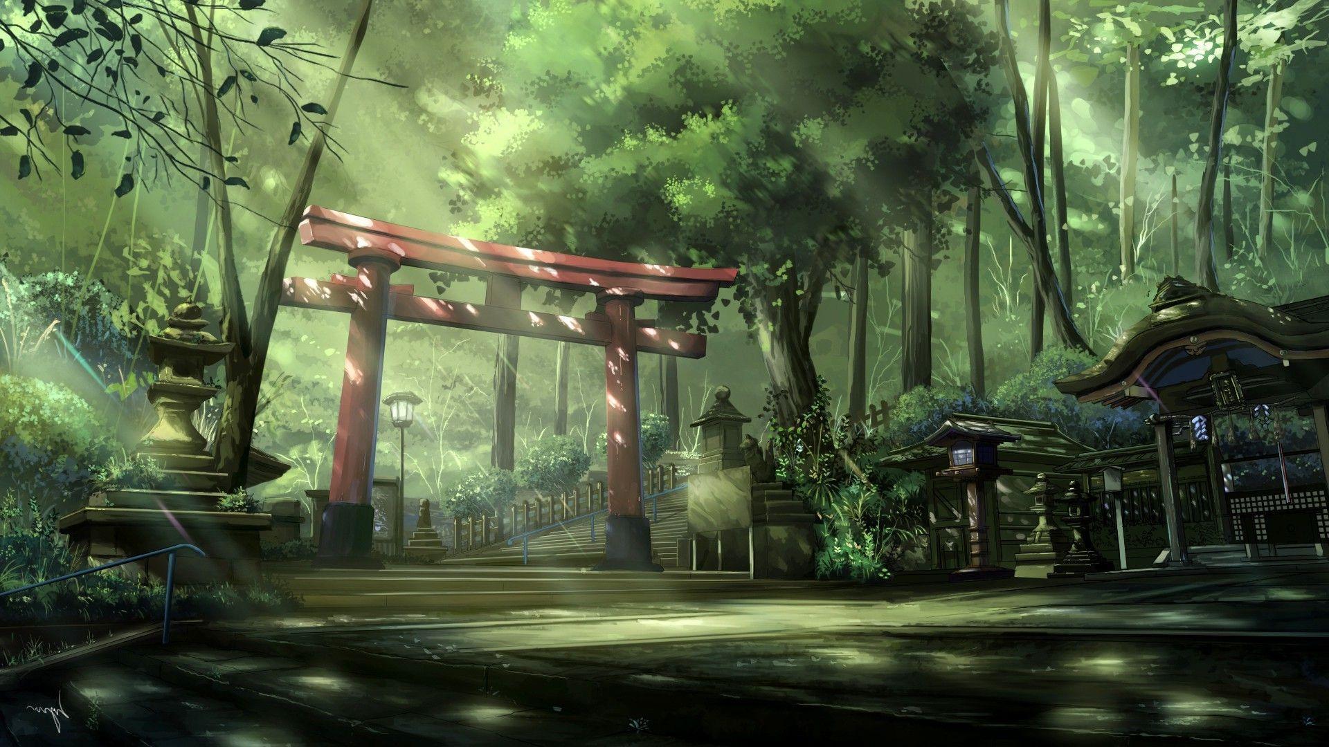 Cool Anime Forest Wallpapers - Top Free Cool Anime Forest Backgrounds ...