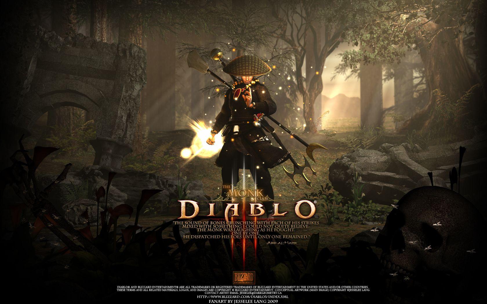 Diablo Monk Wallpapers - Top Free Diablo Monk Backgrounds - WallpaperAccess
