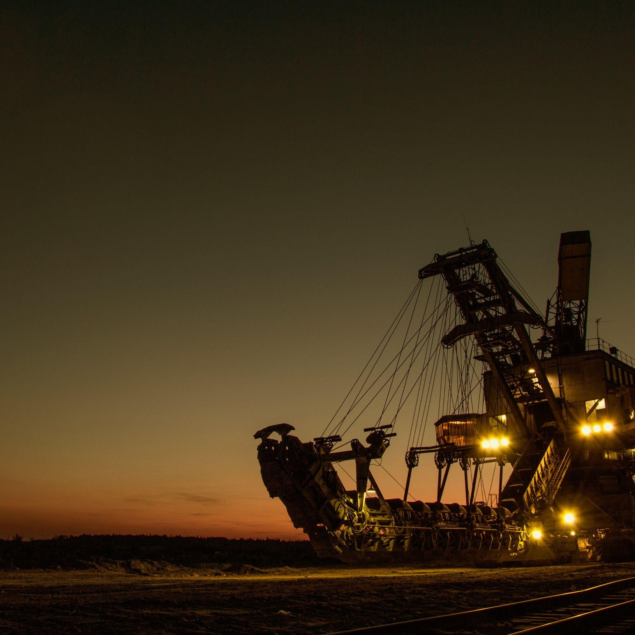 Excavator Night Wallpapers - Top Free Excavator Night Backgrounds ...