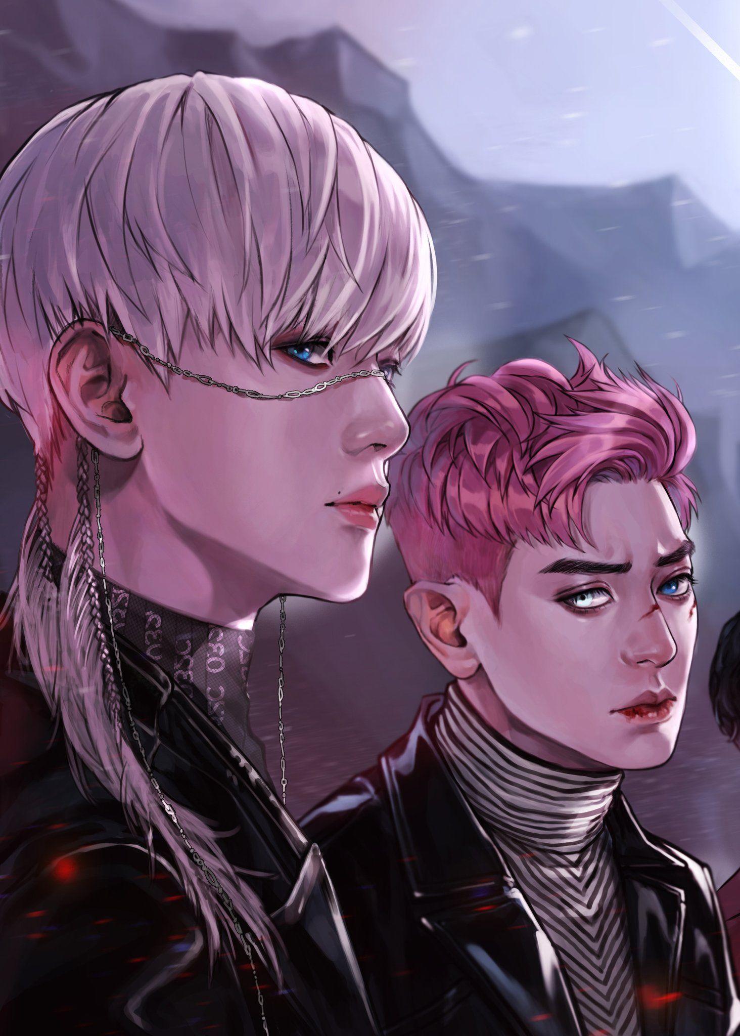 Exo Anime Wallpapers Top Free Exo Anime Backgrounds Wallpaperaccess