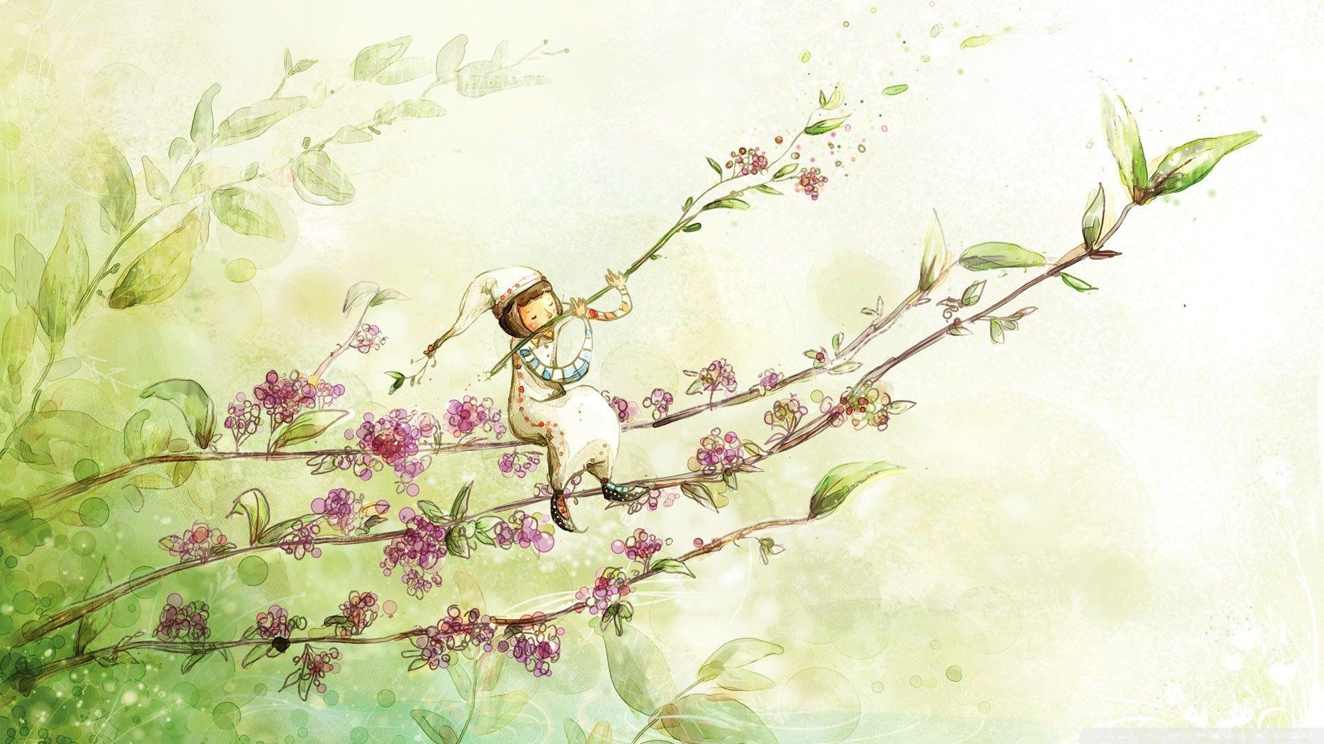 Spring Art Desktop Wallpapers - Top Free Spring Art Desktop Backgrounds ...