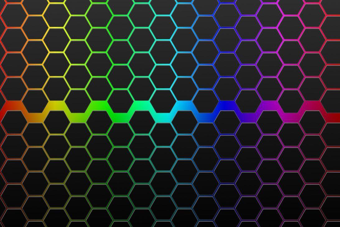 Rainbow Hexagon Wallpapers - Top Free Rainbow Hexagon Backgrounds ...
