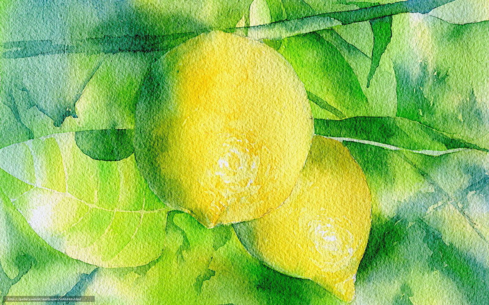 Watercolor Lemon Desktop Wallpapers - Top Free Watercolor Lemon Desktop ...