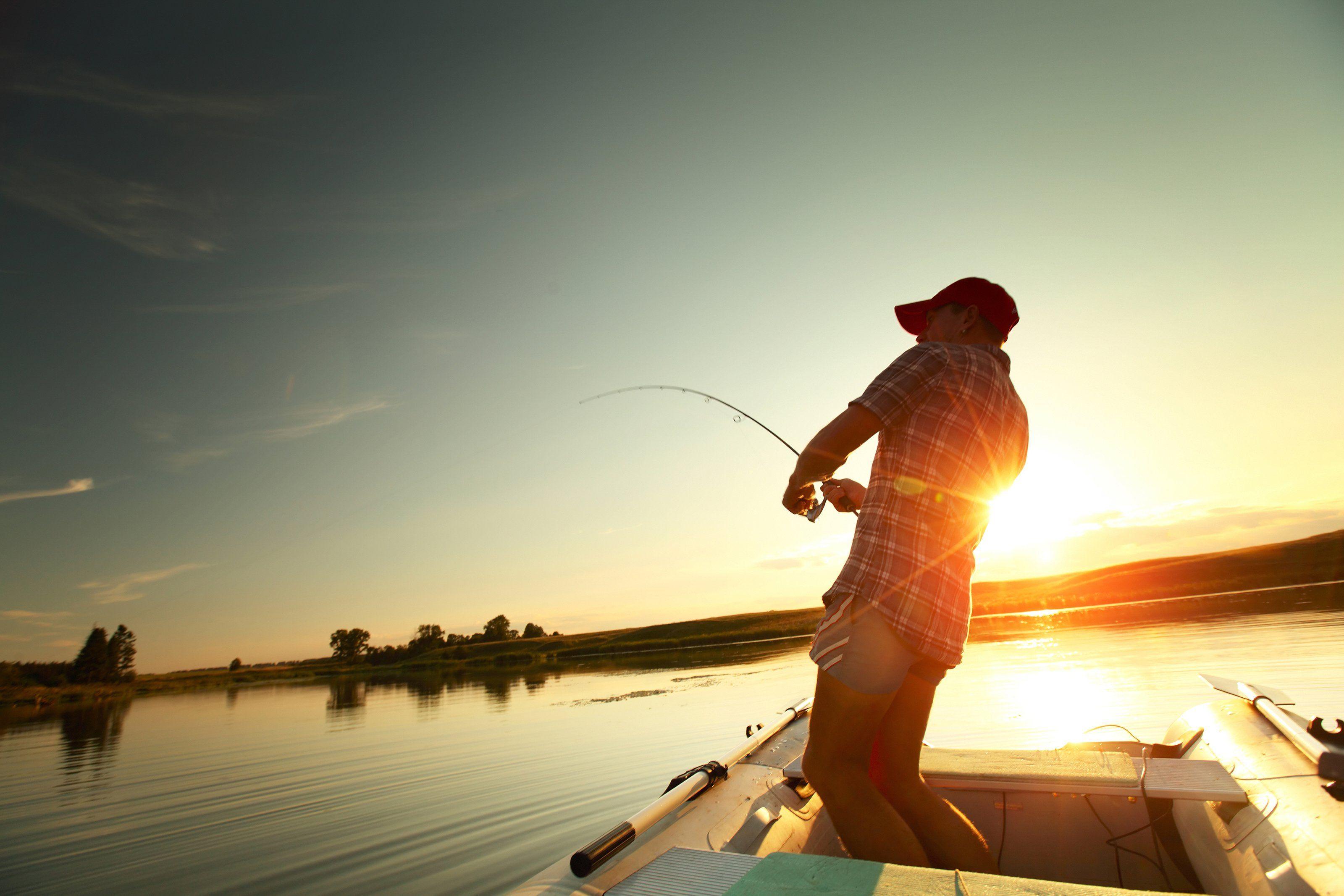 Fishing Sunset Wallpapers - Top Free Fishing Sunset Backgrounds ...