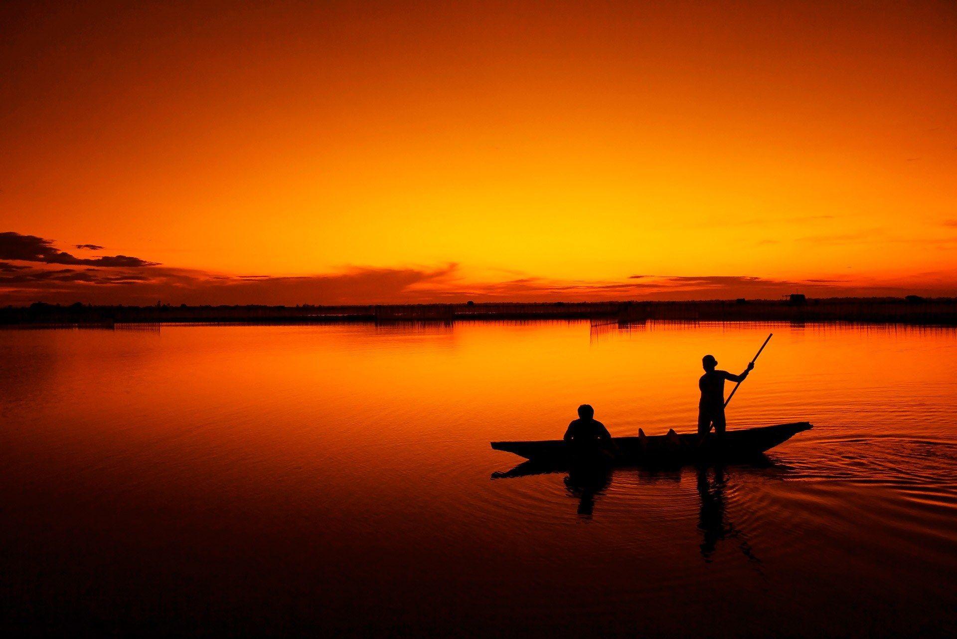 Fishing Sunset Wallpapers - Top Free Fishing Sunset Backgrounds ...