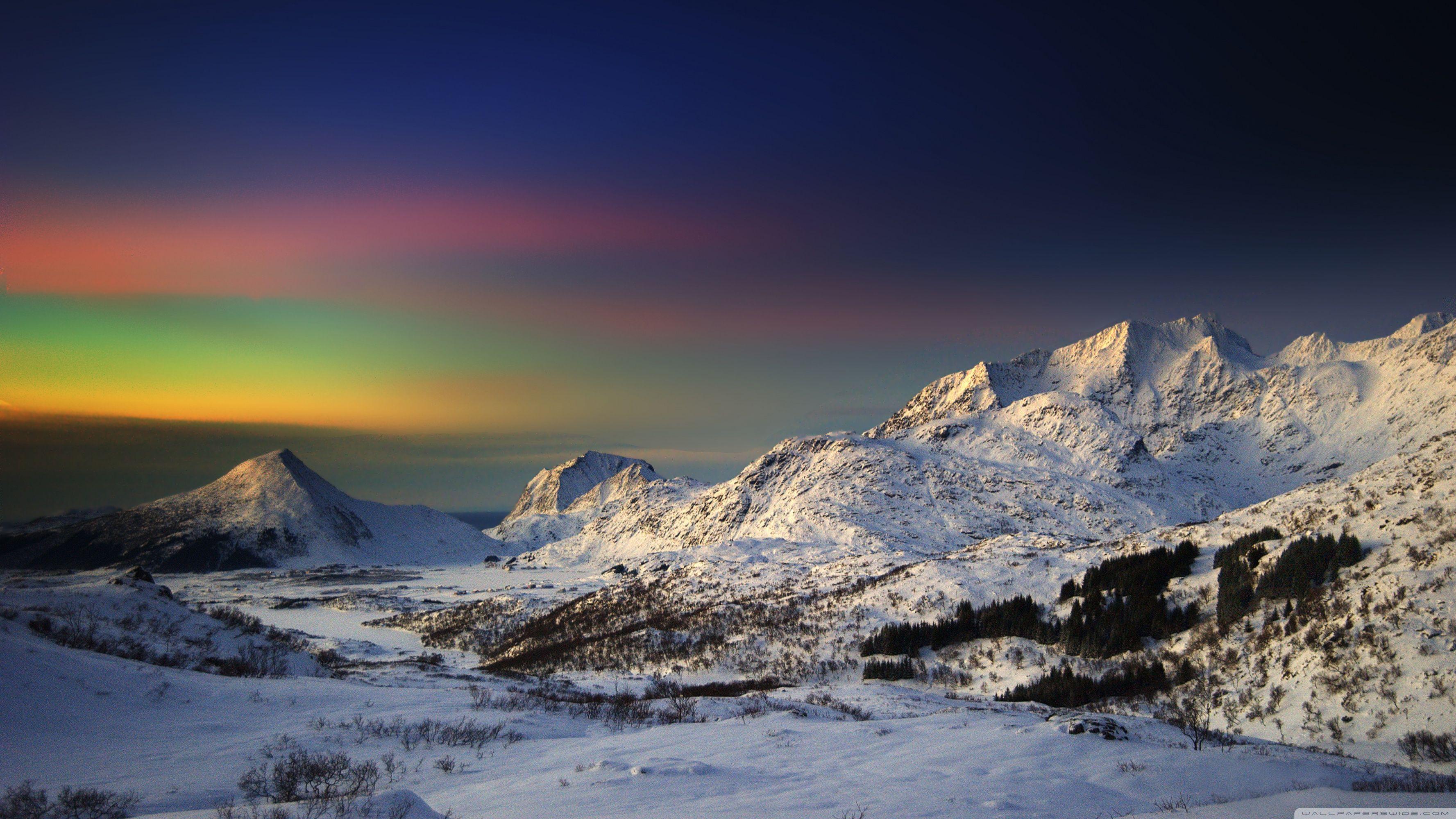 Winter Mountains Wallpapers - Top Free Winter Mountains Backgrounds ...