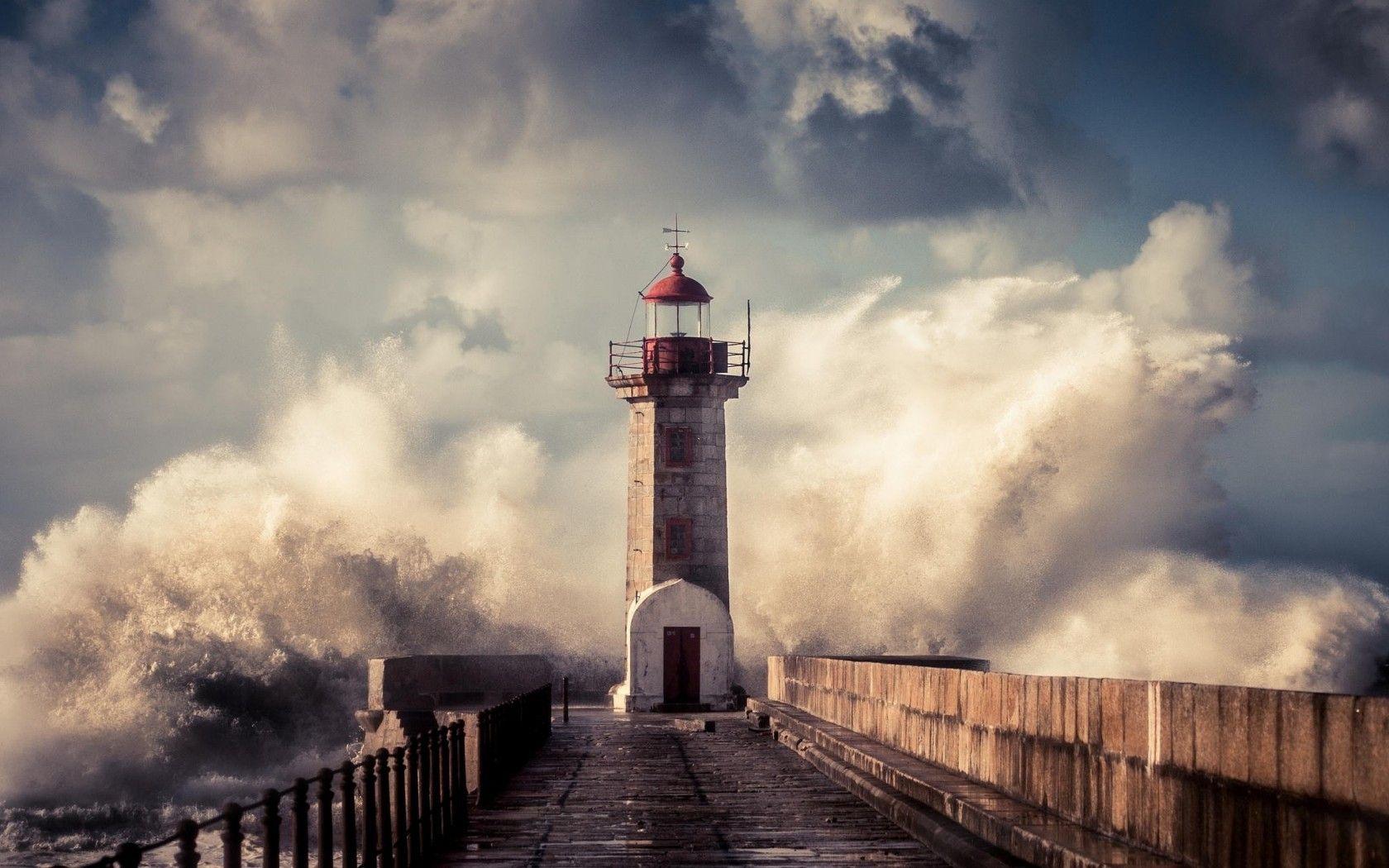 Lighthouse Storm Wallpapers - Top Free Lighthouse Storm Backgrounds ...