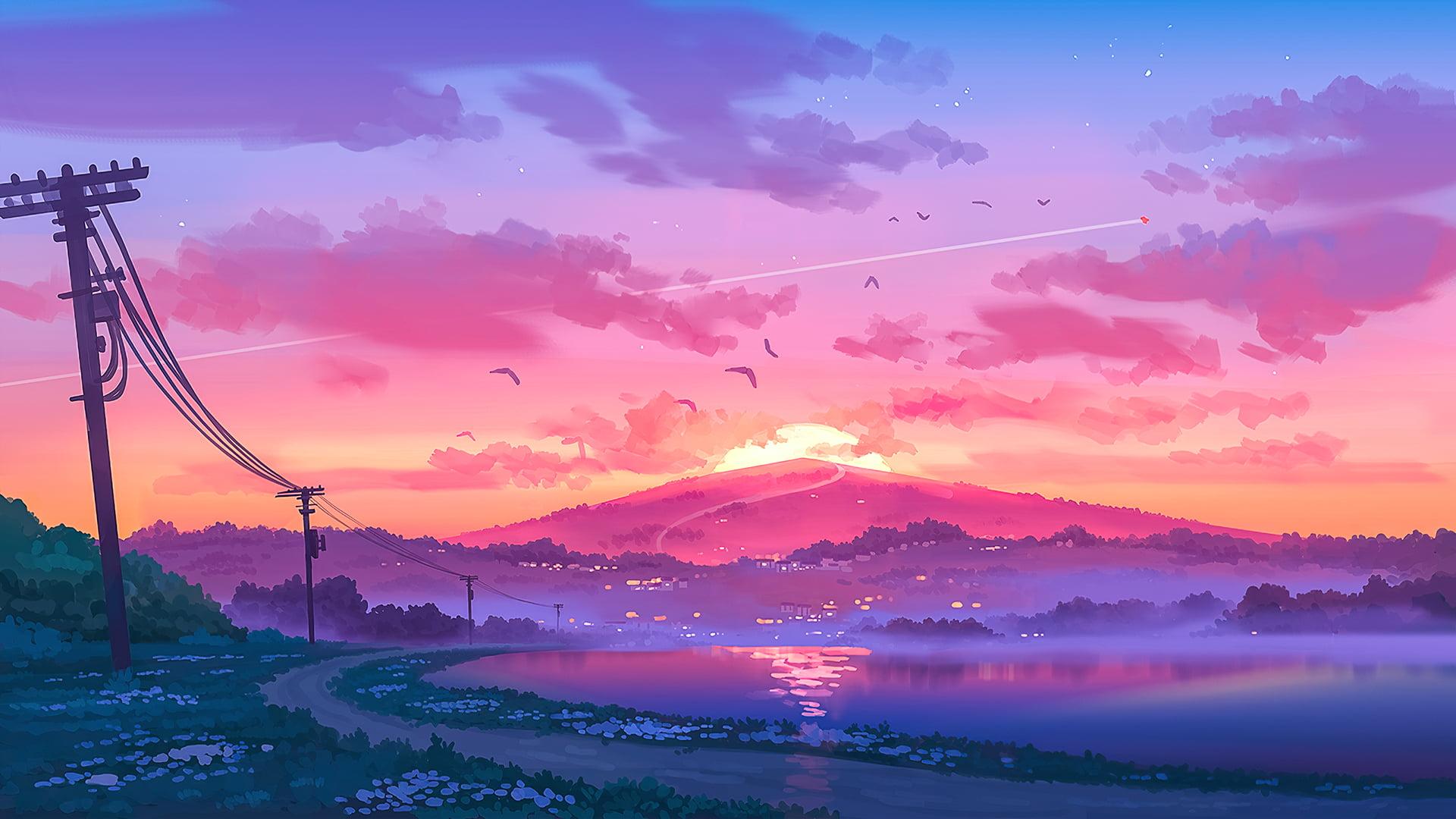 Pixel Sunset Wallpapers - Top Free Pixel Sunset Backgrounds ...