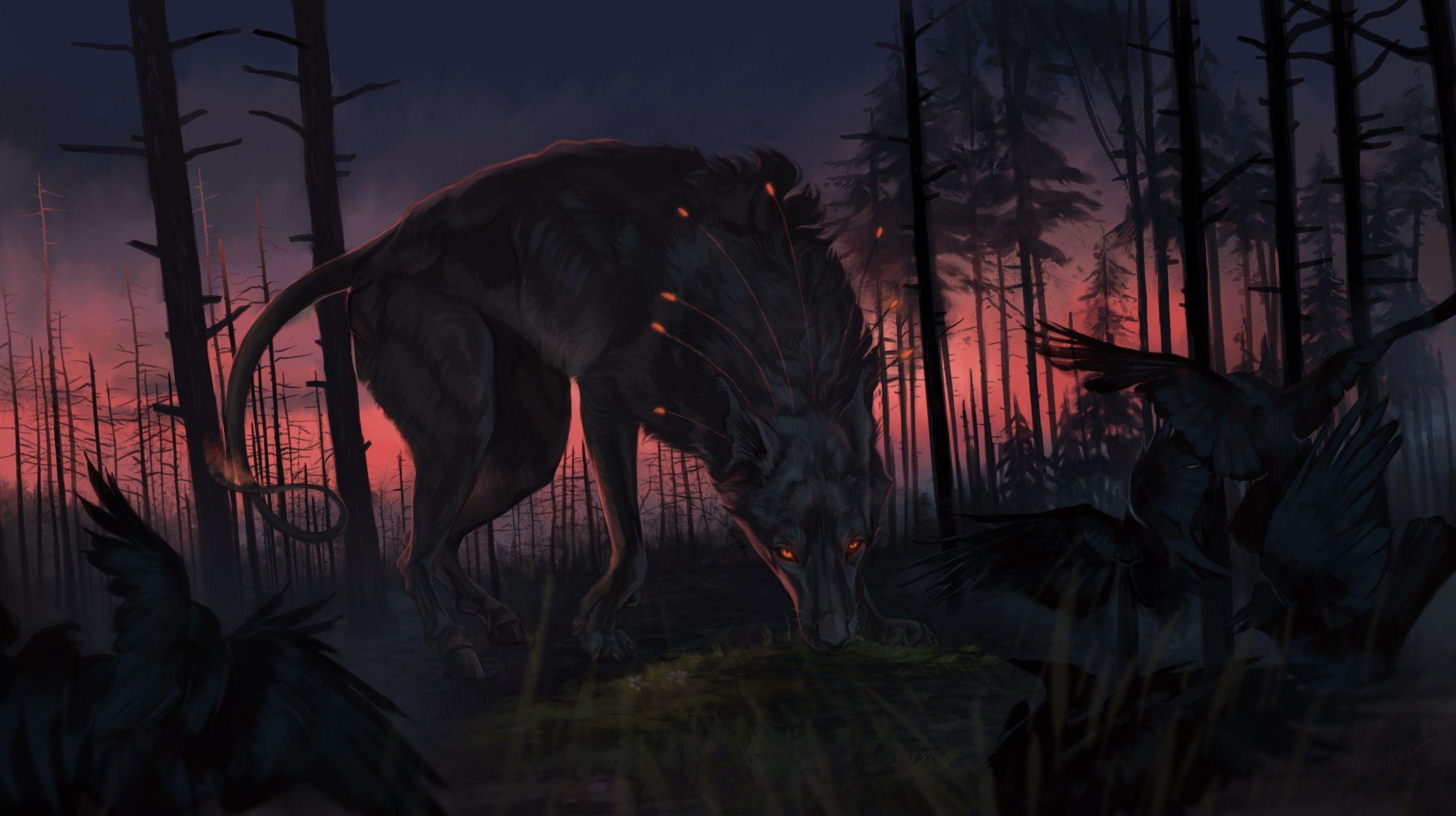 Crow and Wolf Wallpapers - Top Free Crow and Wolf Backgrounds ...
