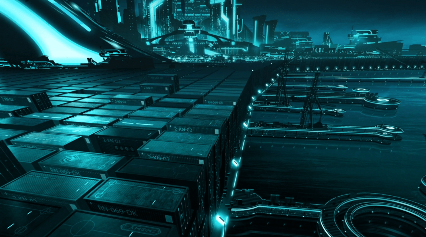 Tron Legacy Cityscape