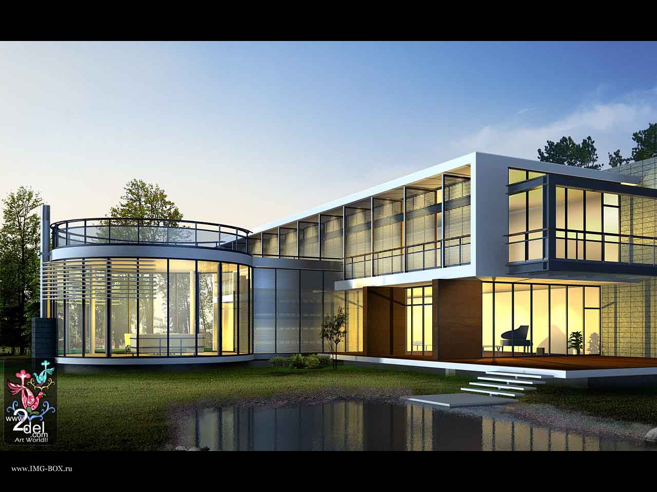 Glass House HD Wallpapers - Top Free Glass House HD Backgrounds ...