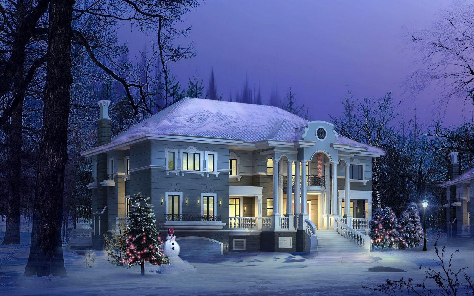 House Winter Wallpapers - Top Free House Winter Backgrounds ...