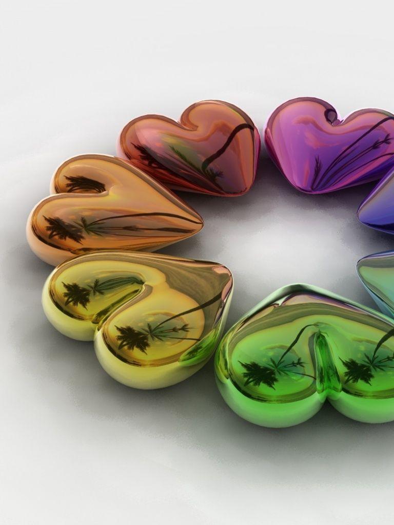 Rainbow Love Hearts Wallpapers - Top Free Rainbow Love Hearts ...