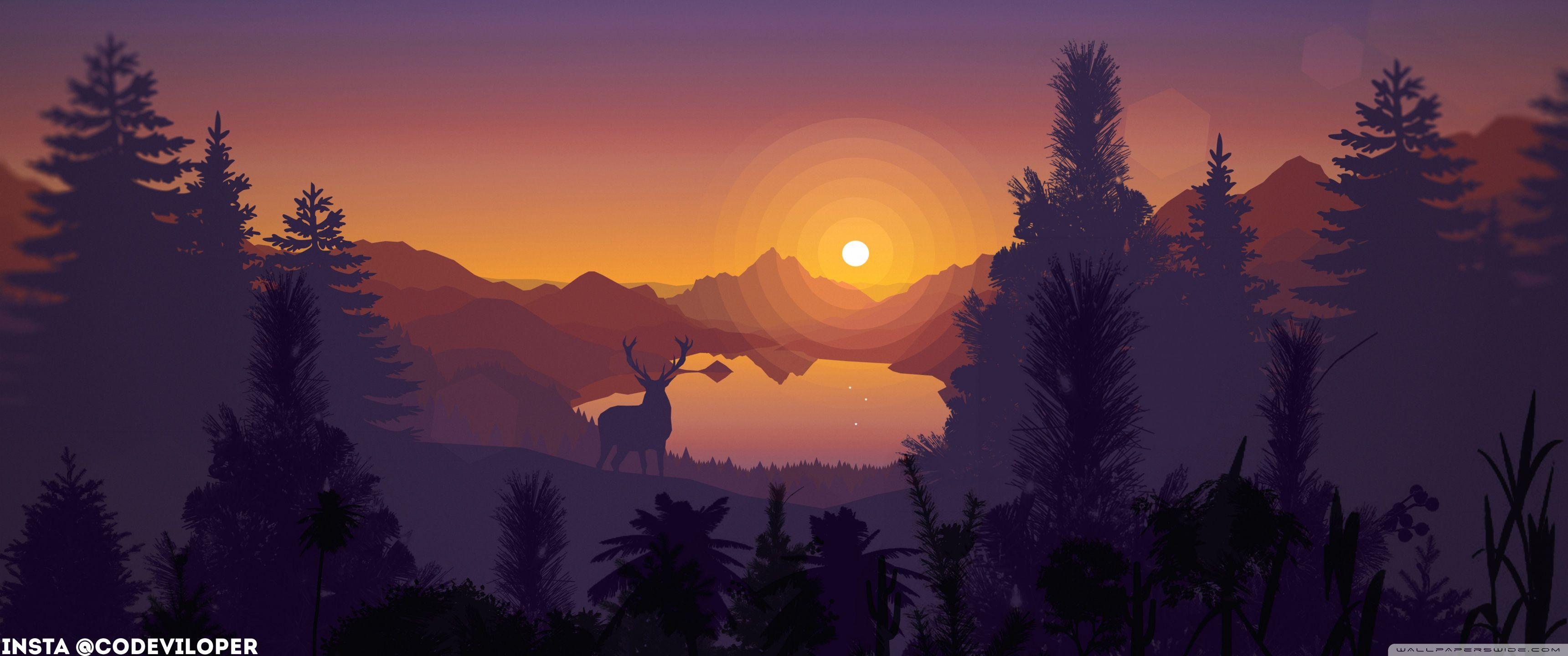 Flat Nature Wallpapers - Top Free Flat Nature Backgrounds - WallpaperAccess