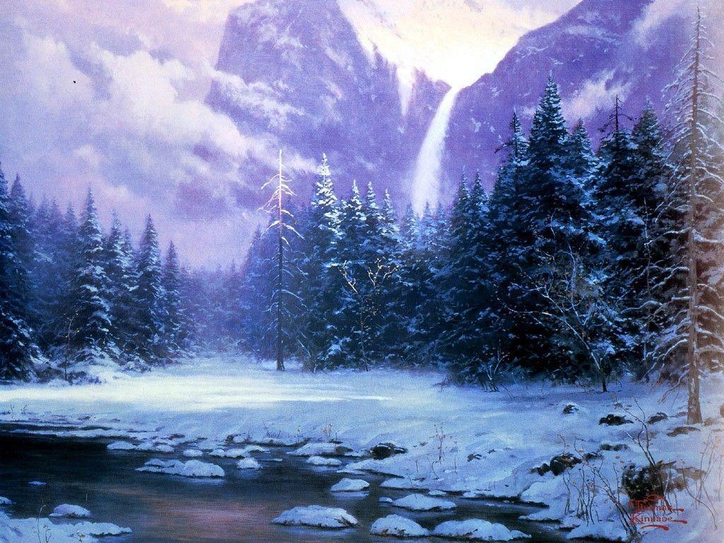 Thomas Kinkade Winter Wallpapers - Top Free Thomas Kinkade Winter ...