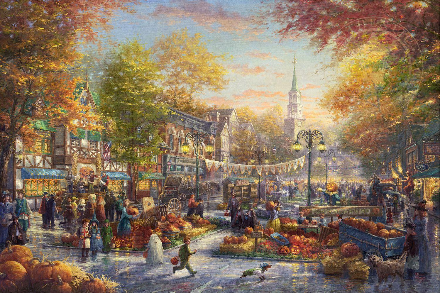 Thomas Kinkade Autumn Wallpapers - Top Free Thomas Kinkade Autumn ...