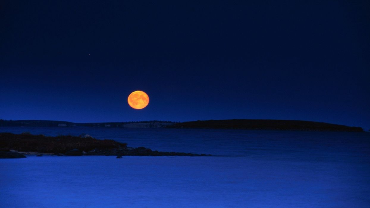 Sunset Moon Wallpapers - Top Free Sunset Moon Backgrounds - WallpaperAccess