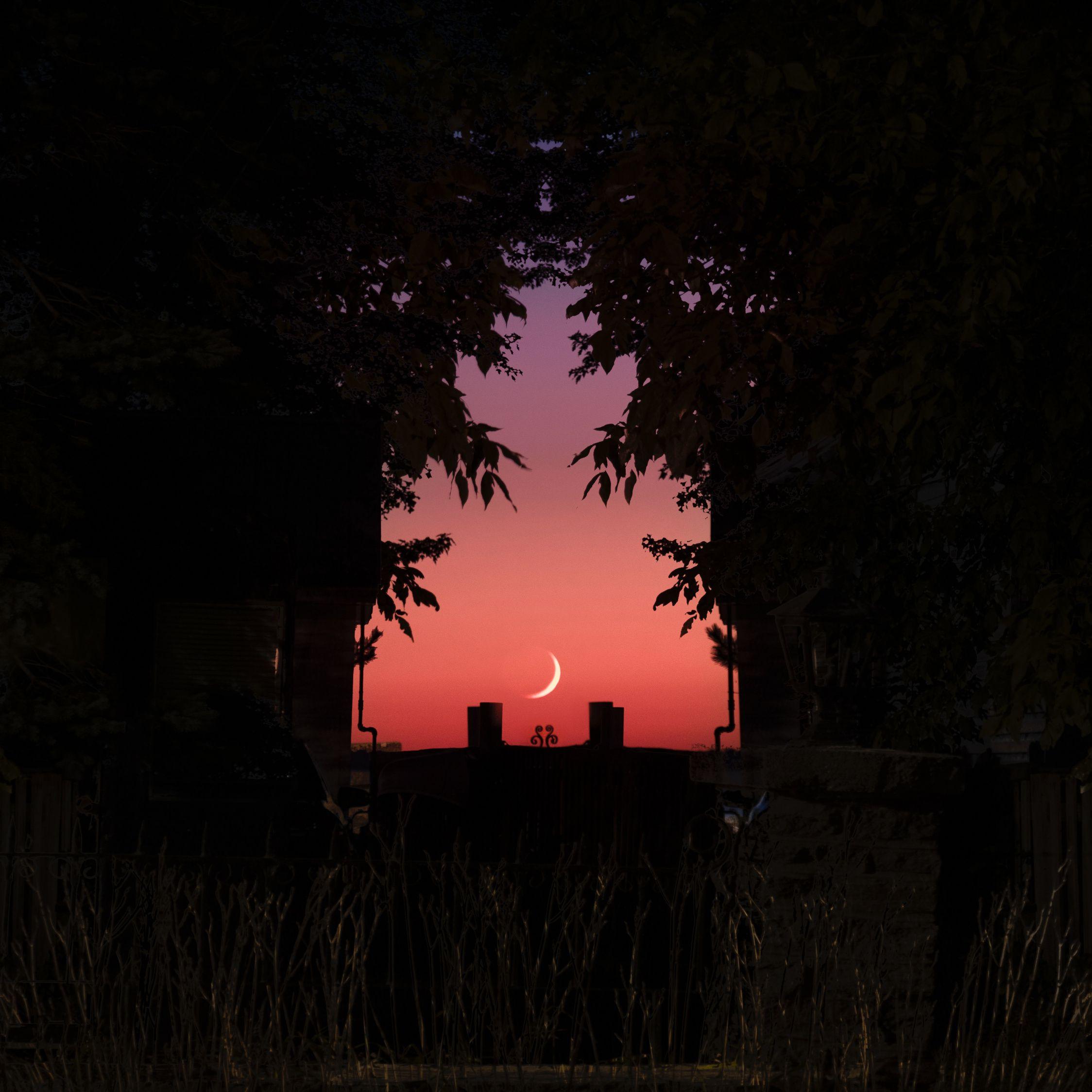 Sunset Moon Wallpapers - Top Free Sunset Moon Backgrounds - WallpaperAccess