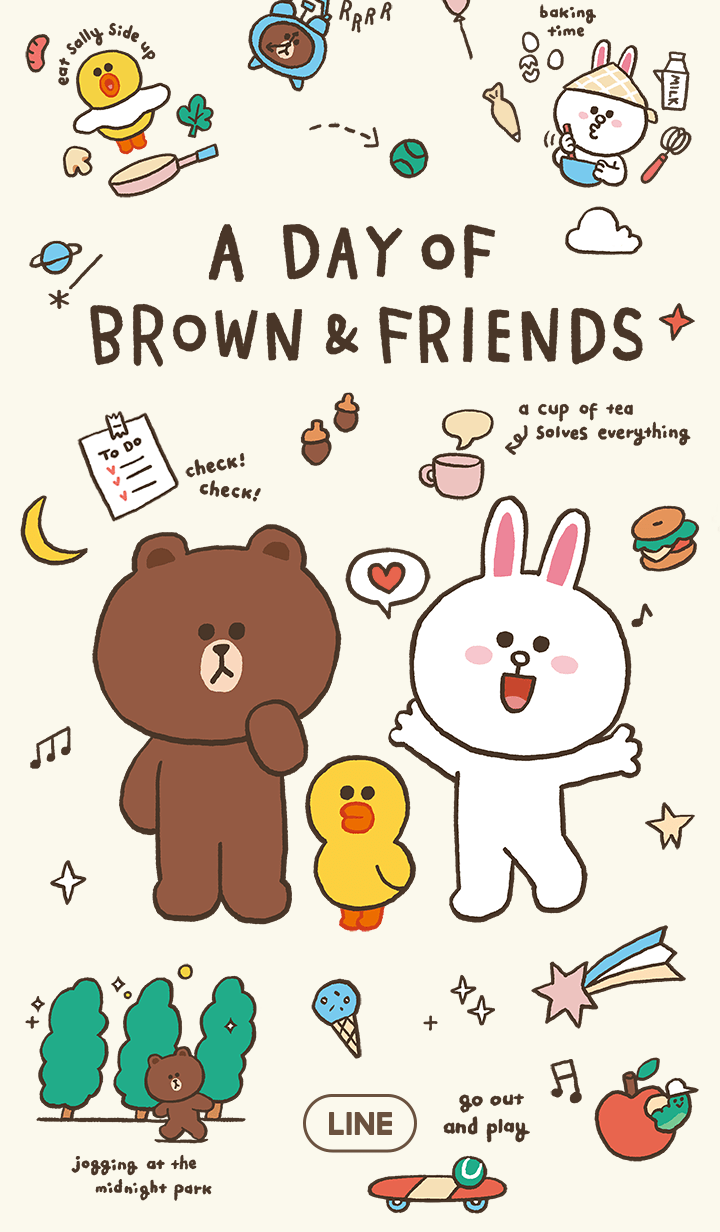 Line Friends iPhone Wallpapers - Top Free Line Friends iPhone ...