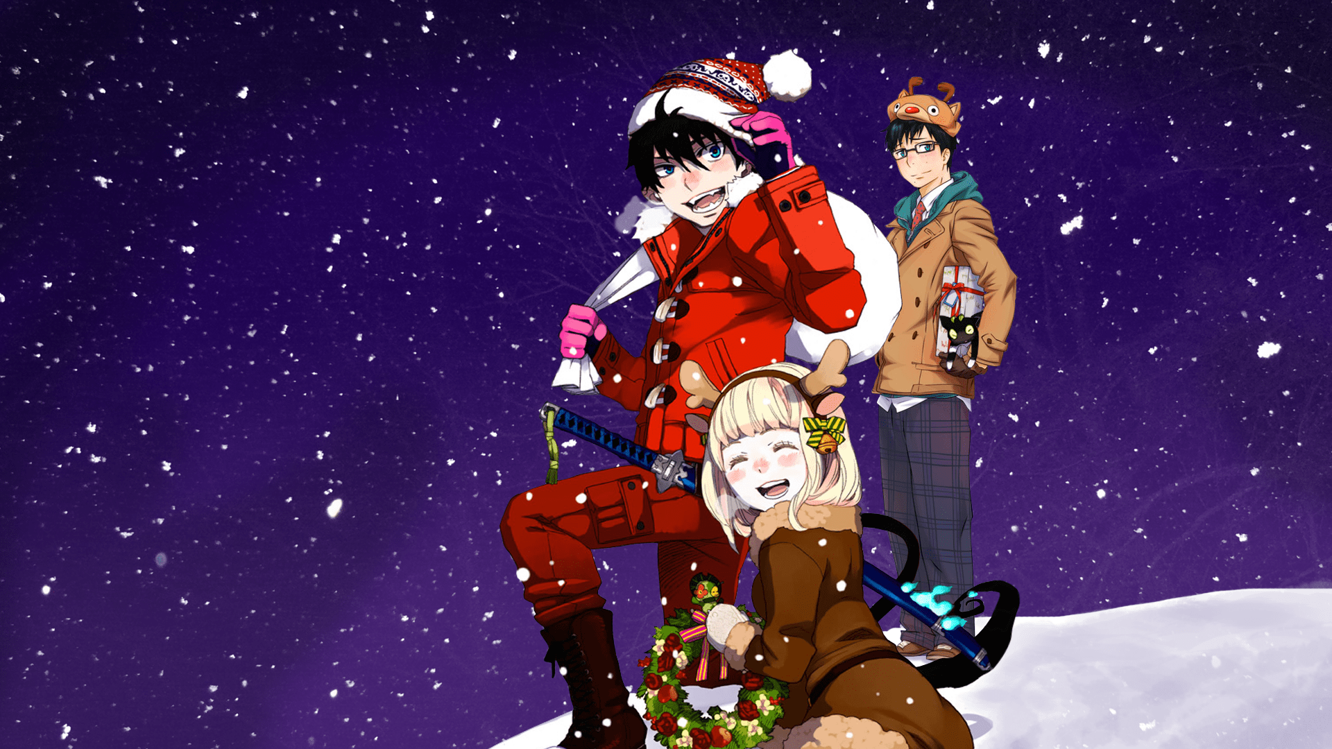 Blue Exorcist Christmas Wallpapers - Top Free Blue Exorcist Christmas ...