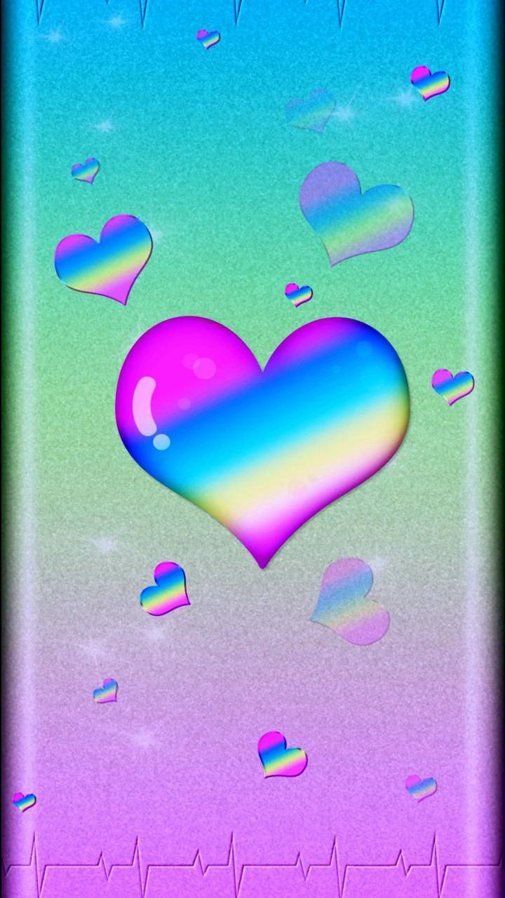 Rainbow Love Hearts Wallpapers - Top Free Rainbow Love Hearts ...