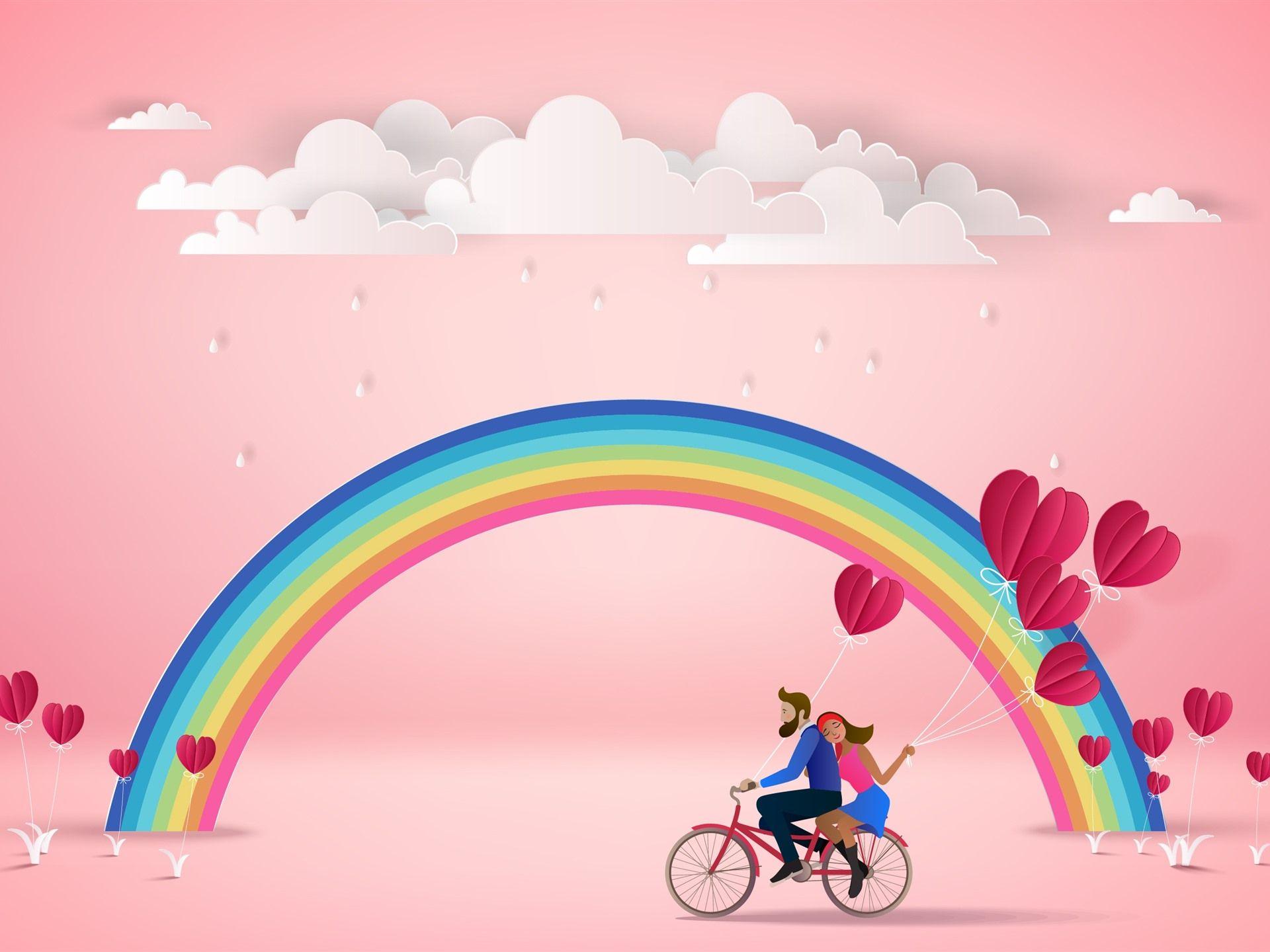 Rainbow Love Hearts Wallpapers - Top Free Rainbow Love Hearts ...