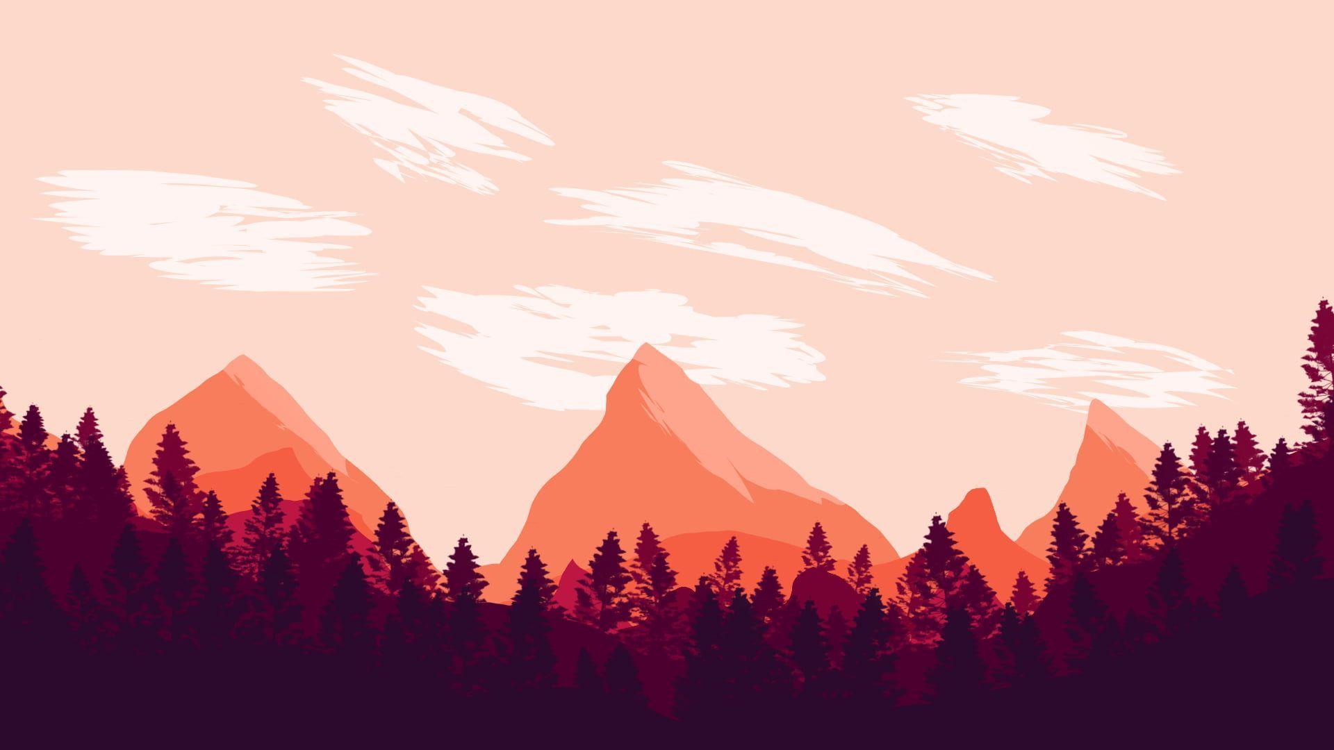 Mountain Illustration Wallpapers - Top Free Mountain Illustration ...