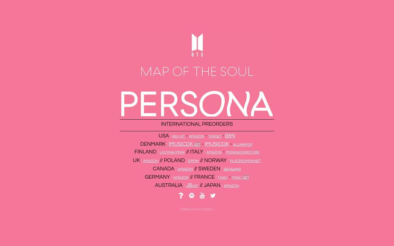 BTS Map of the Soul Persona Desktop Wallpapers - Top Free BTS Map of ...