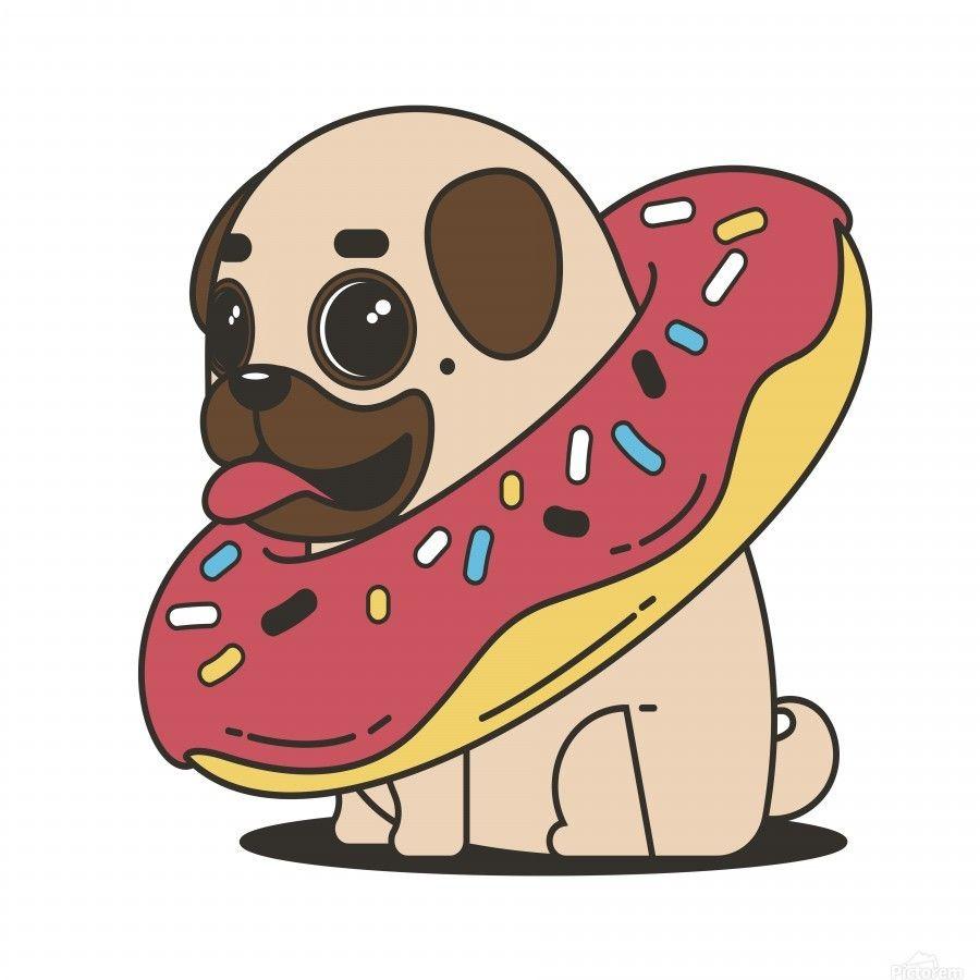 Donut Pug Wallpapers - Top Free Donut Pug Backgrounds - WallpaperAccess
