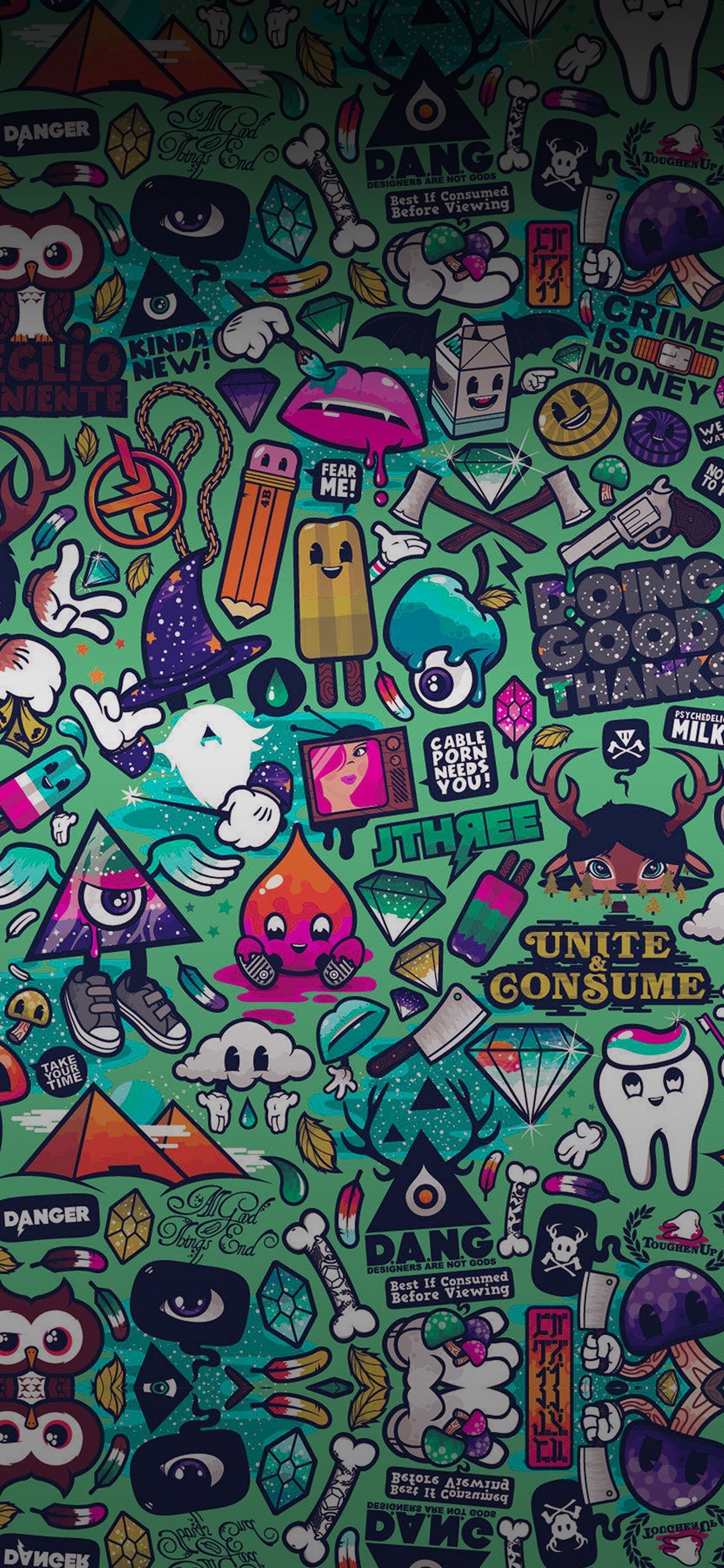 Doodle iPhone Wallpapers - Top Free Doodle iPhone Backgrounds ...