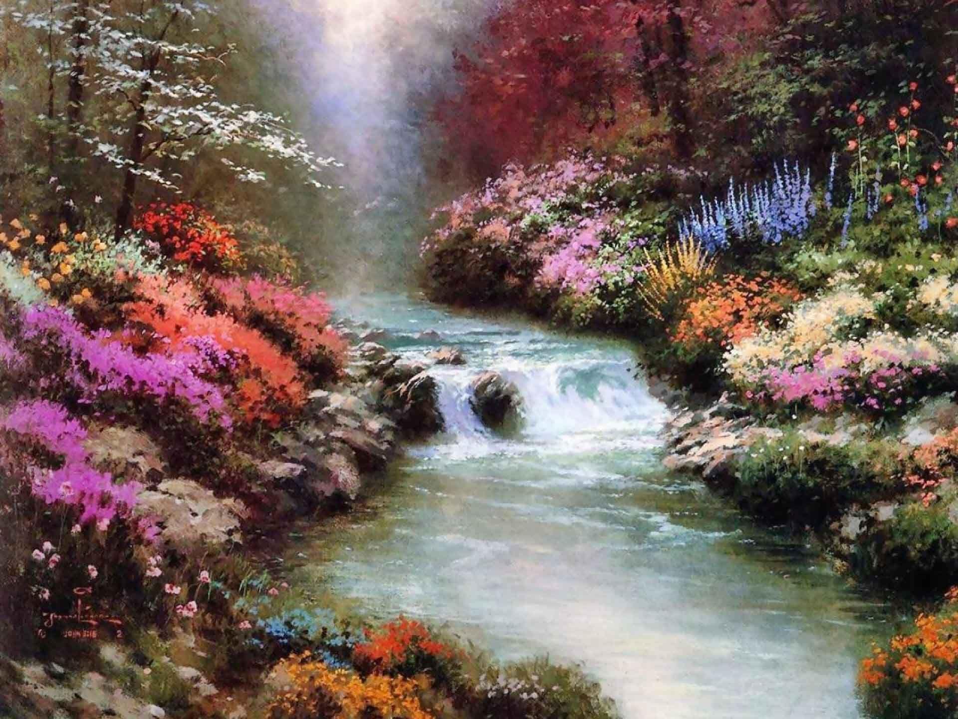 Thomas Kinkade Spring Wallpapers - Top Free Thomas Kinkade Spring ...