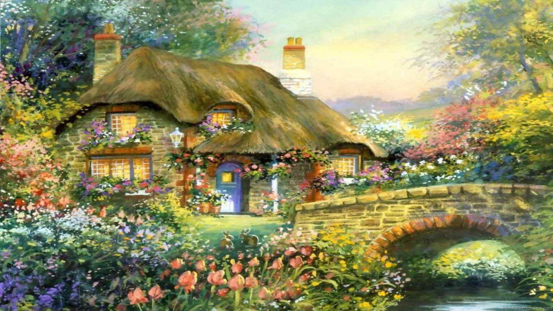 Thomas Kinkade Spring Wallpapers - Top Free Thomas Kinkade Spring ...