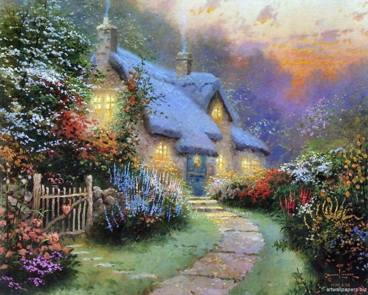 Thomas Kinkade Spring Wallpapers - Top Free Thomas Kinkade Spring ...
