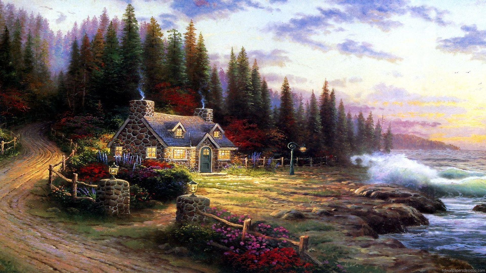 Thomas Kinkade Spring Wallpapers - Top Free Thomas Kinkade Spring ...
