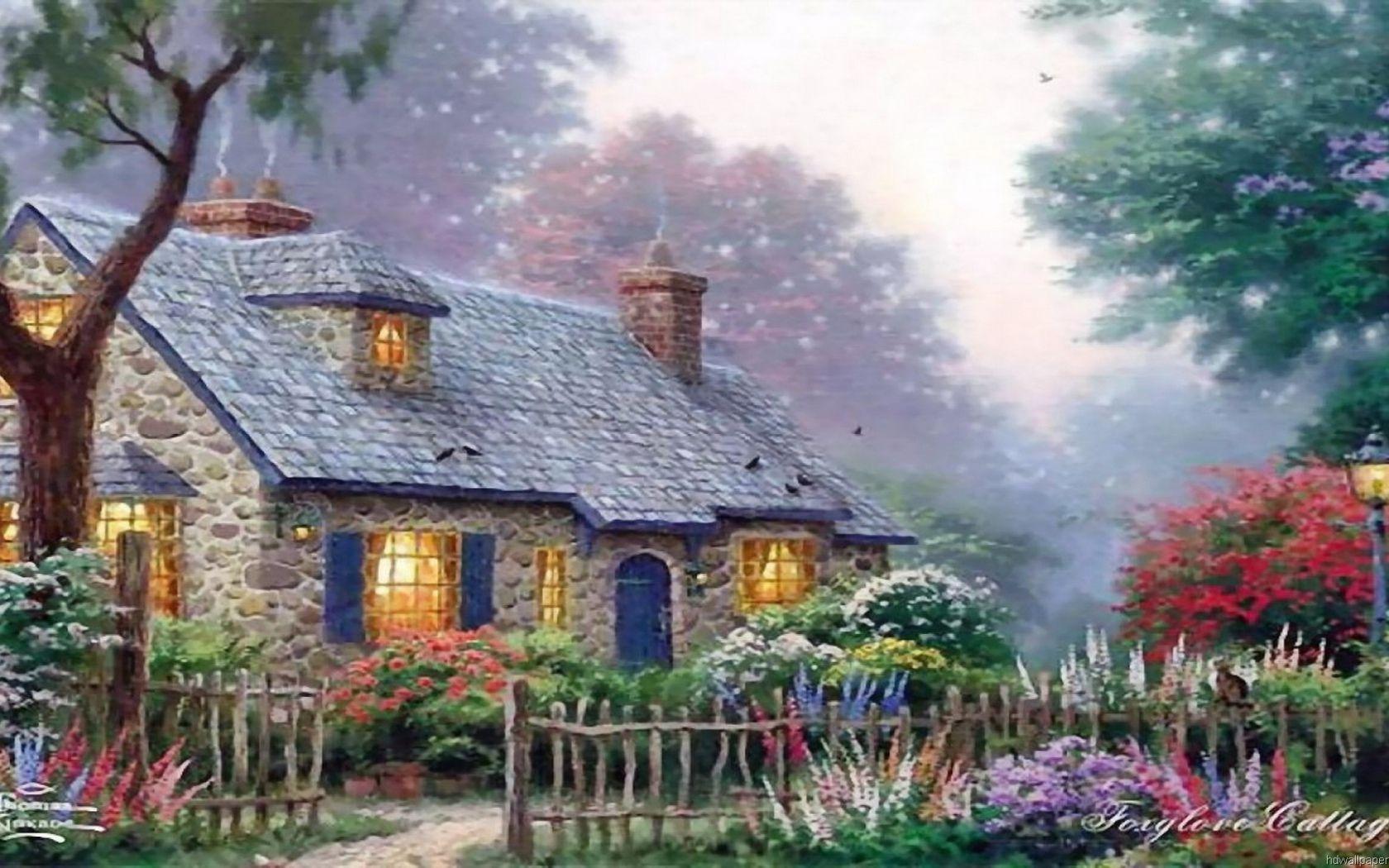 Thomas Kinkade Spring Wallpapers - Top Free Thomas Kinkade Spring ...
