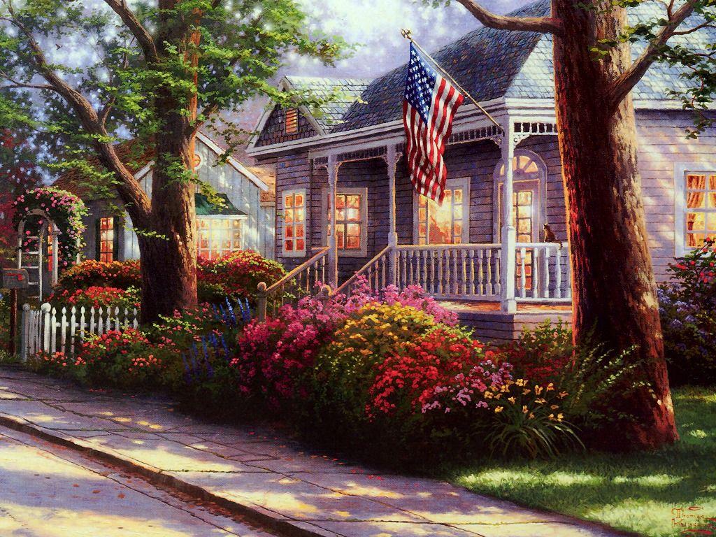 Thomas Kinkade Spring Wallpapers - Top Free Thomas Kinkade Spring ...