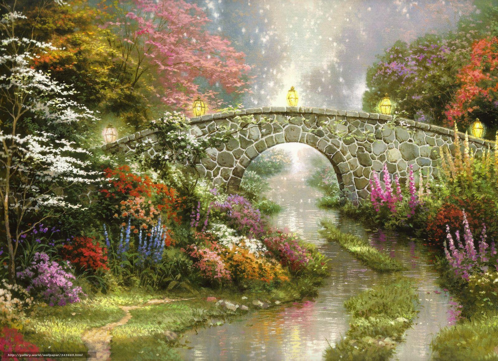 Thomas Kinkade Spring Wallpapers - Top Free Thomas Kinkade Spring ...