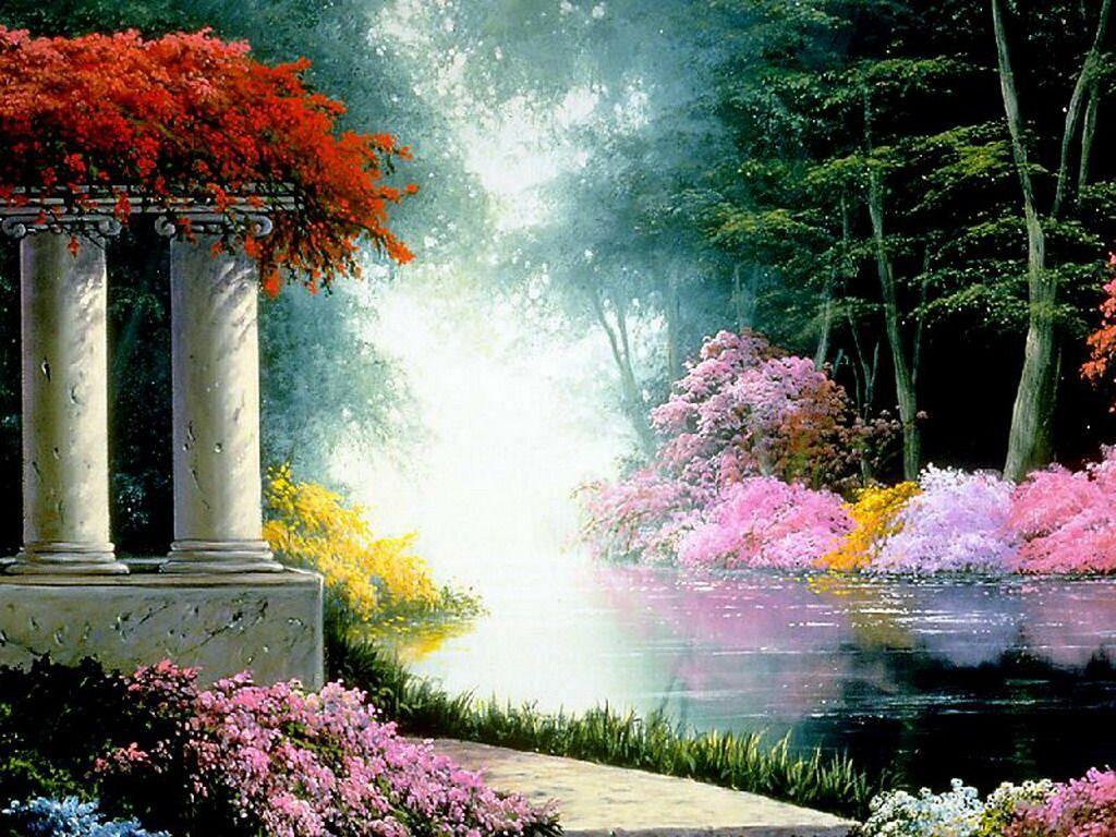 Thomas Kinkade Spring Wallpapers - Top Free Thomas Kinkade Spring ...