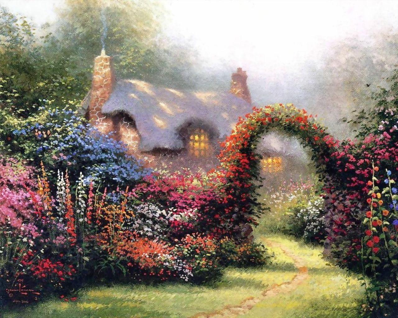Thomas Kinkade Spring Wallpapers - Top Free Thomas Kinkade Spring ...