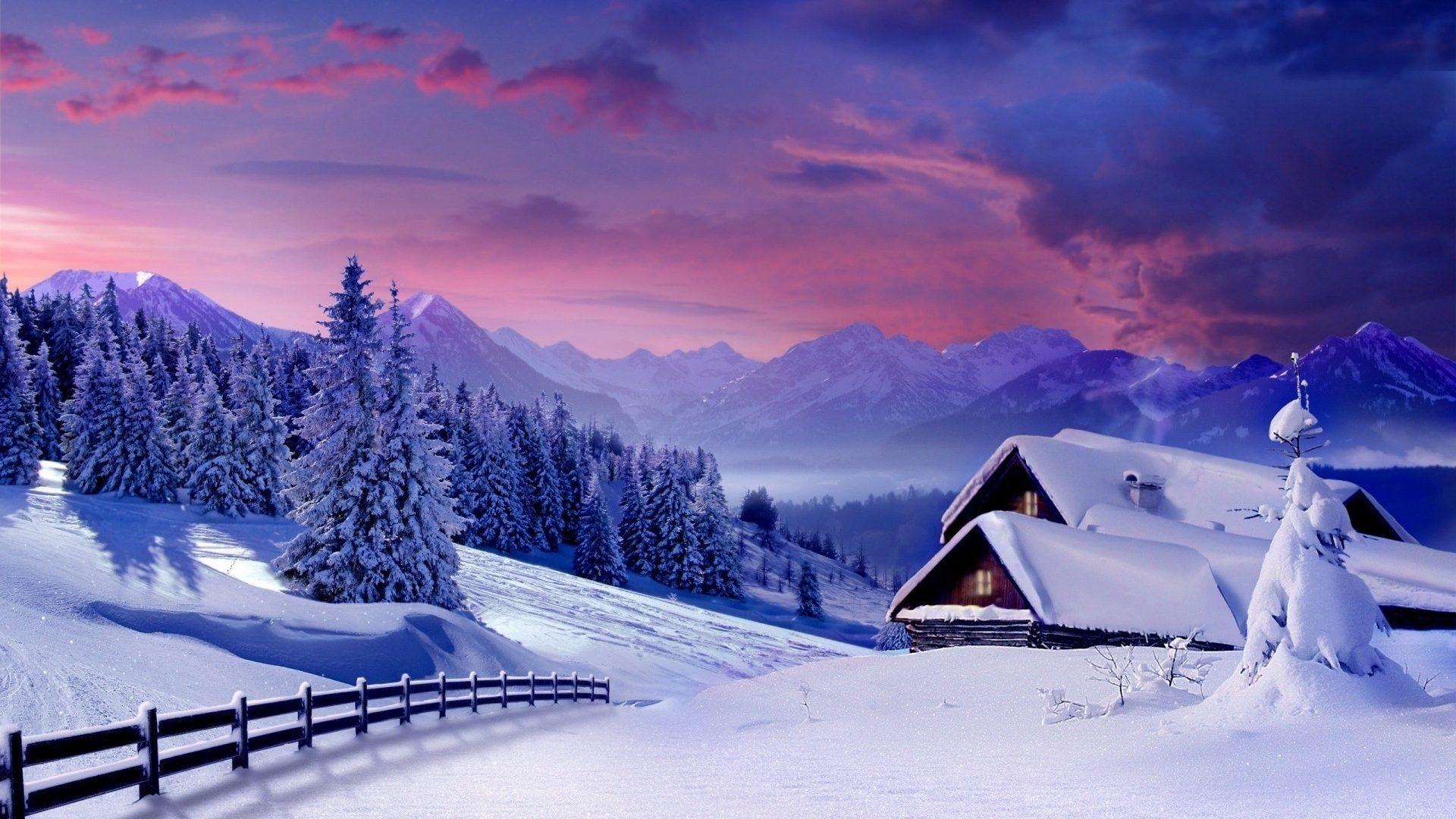 Snowy Houses Wallpapers - Top Free Snowy Houses Backgrounds ...